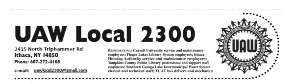 UAW Local 2300 General Election Nomination Results | UAW Local 2300